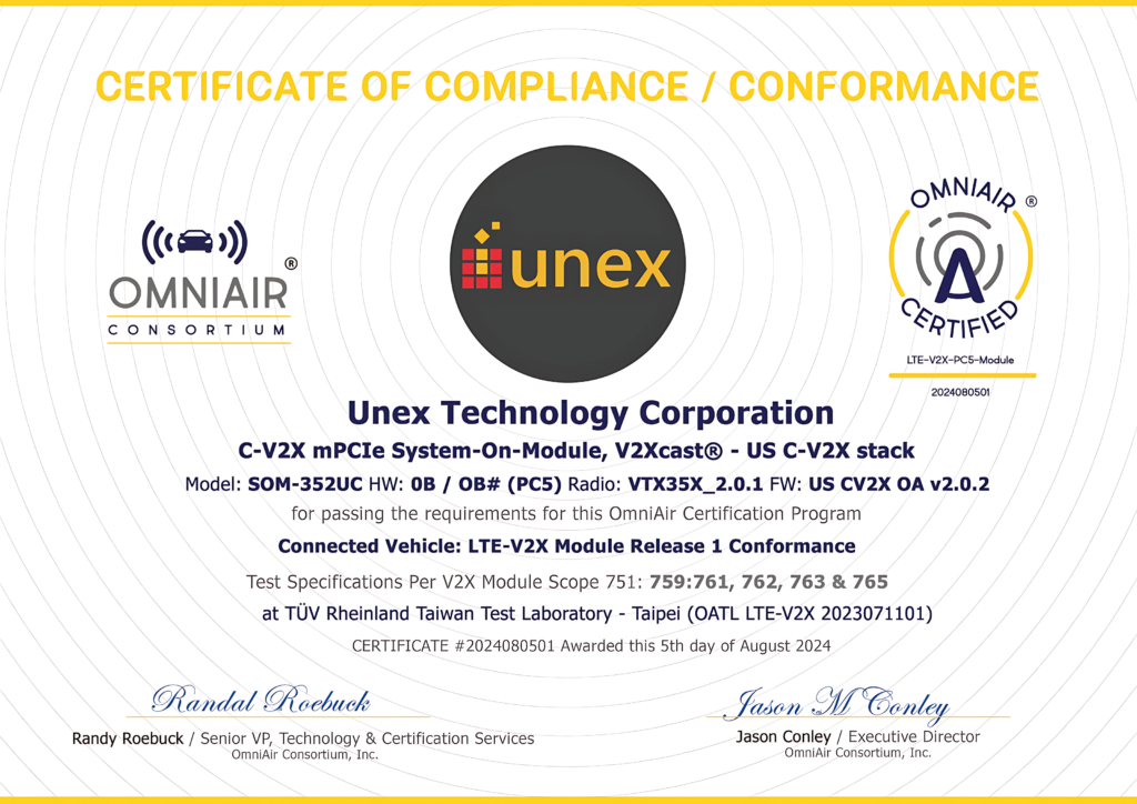 V2X System-On-Module - Unex Technology